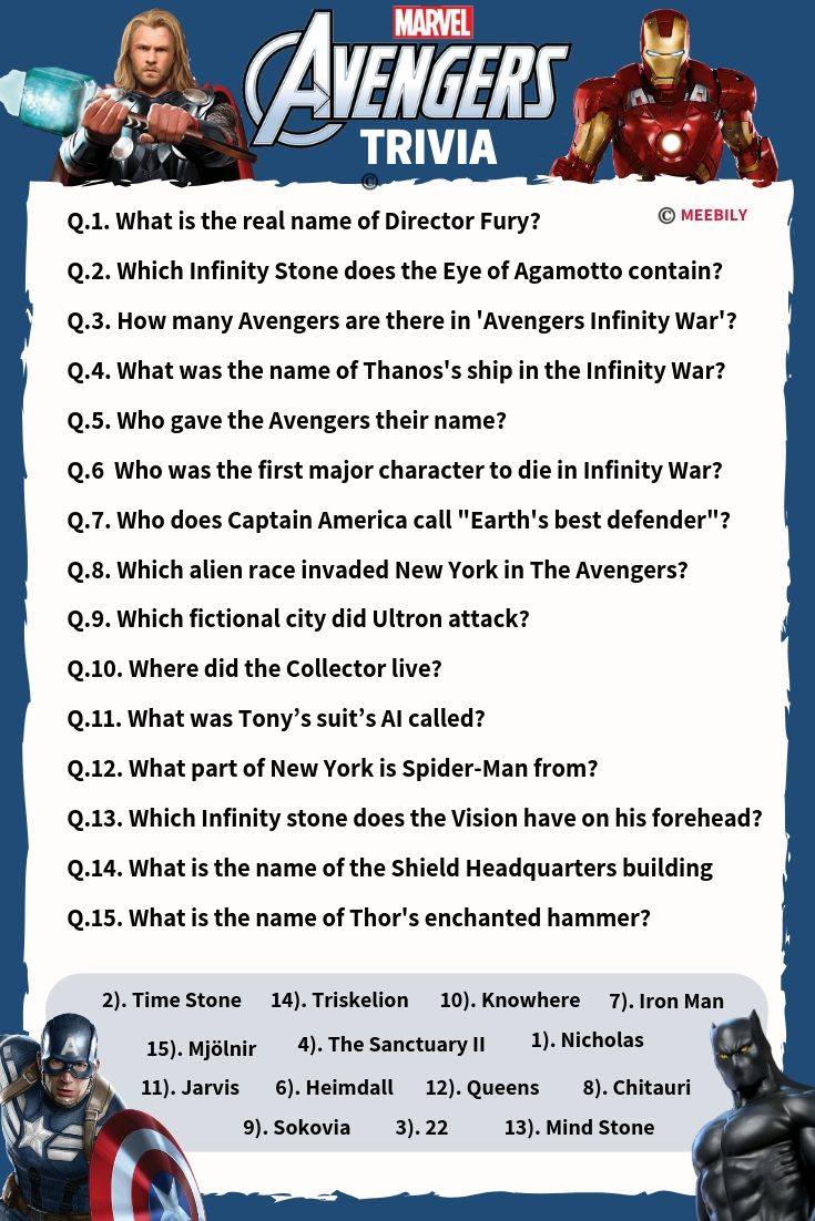 90 Avengers Trivia Questions Answers Meebily 90 Avengers Trivia Questions Answers Meebily